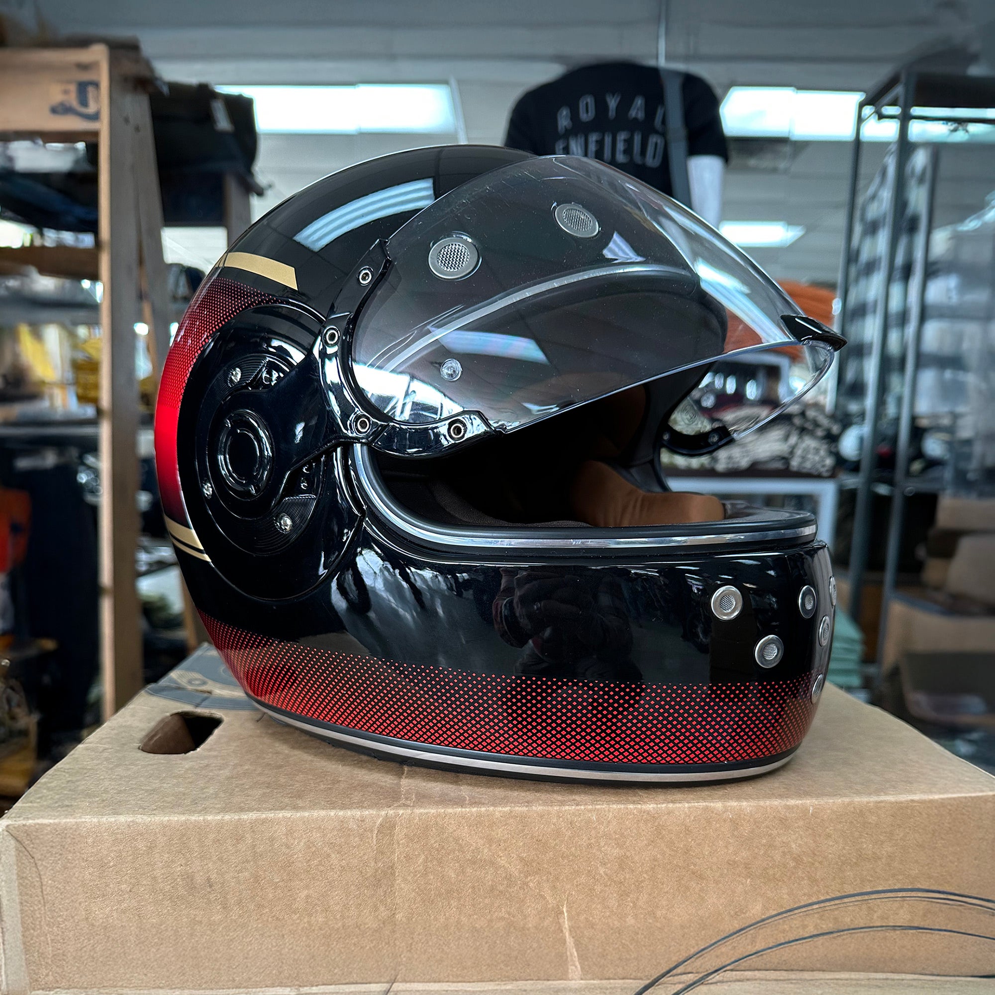 Helmets: Royal Enfield NEO MLG 1901 Full Face NH44 Helmet (Red ...